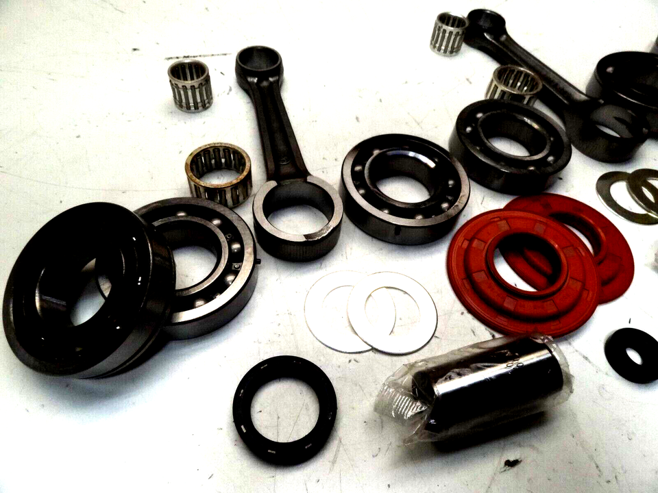 Skidoo 600 700 800 Crankshaft Rod & Bearing rebuild kit Crank twin MXZ ...