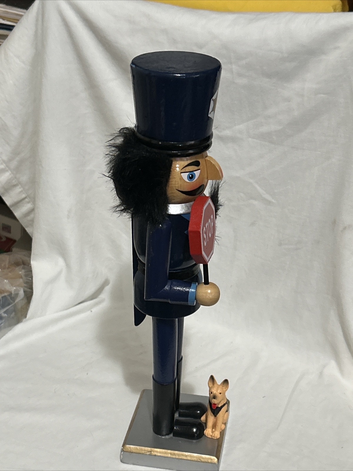 Police Officer Cop Nutcracker Policeman Crossing Guard Handcuffs Wood ...