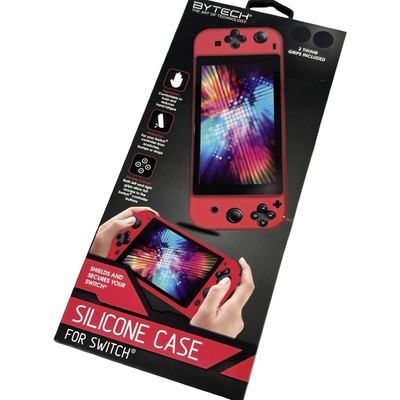 BYTECH Silicone Case for Nintendo Switch / RED Case, Thumb Grips ...