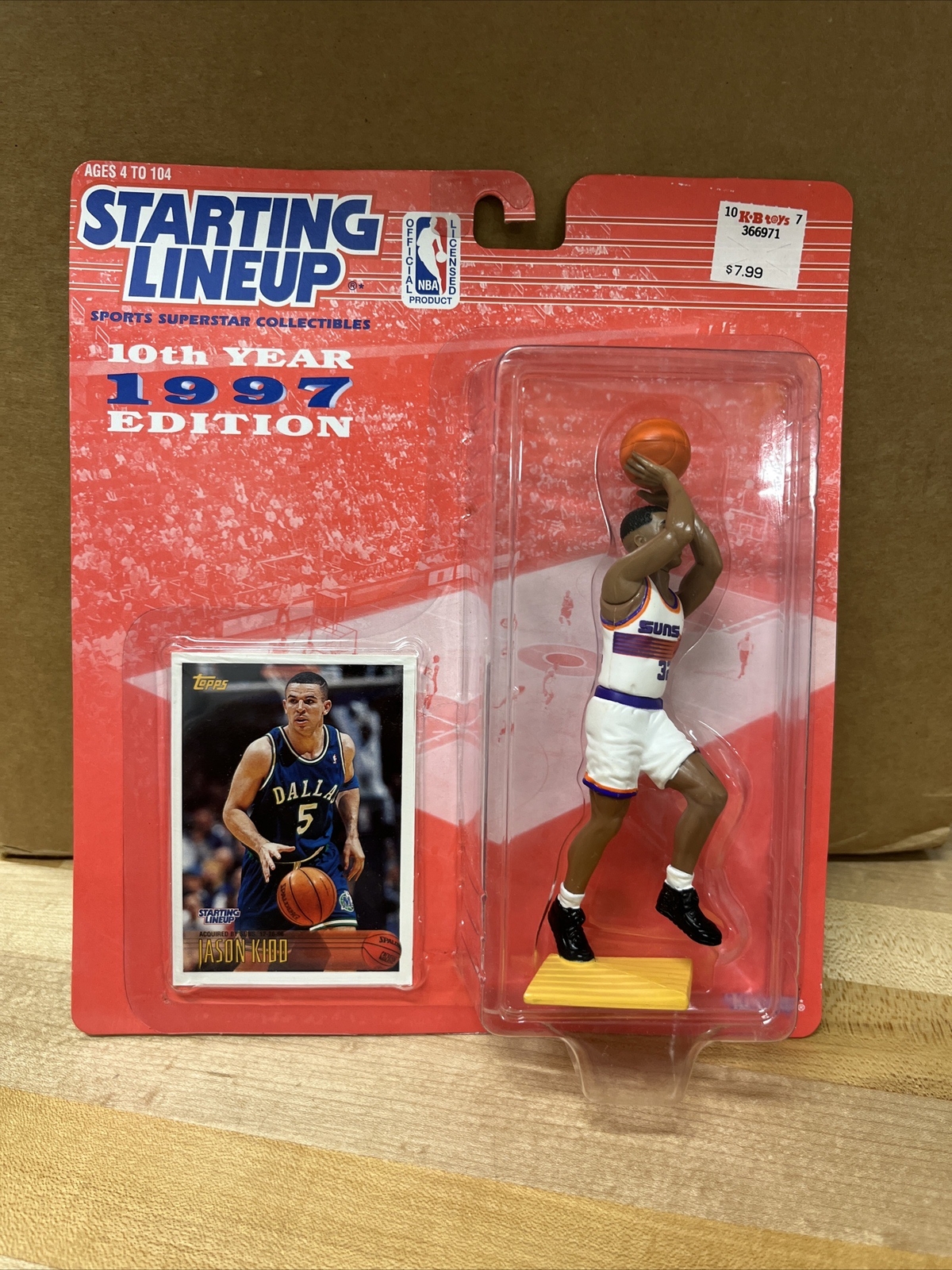 1997 NBA Starting Lineup Jason Kidd Phoenix Suns Action Figure 10th ...