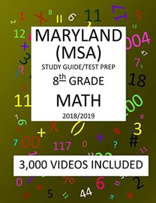 8th Grade MARYLAND MSA, 2019 MATH, Test Prep. Shannon