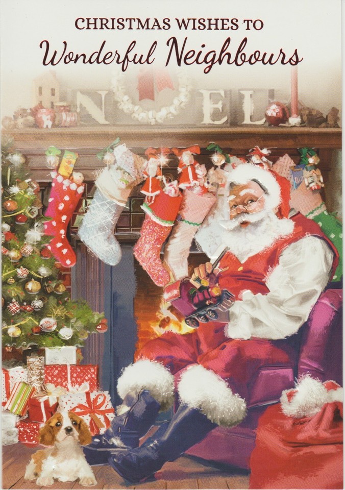 Neighbours Christmas Card ~ Christmas Greetings To Wonderful Neighbours ...