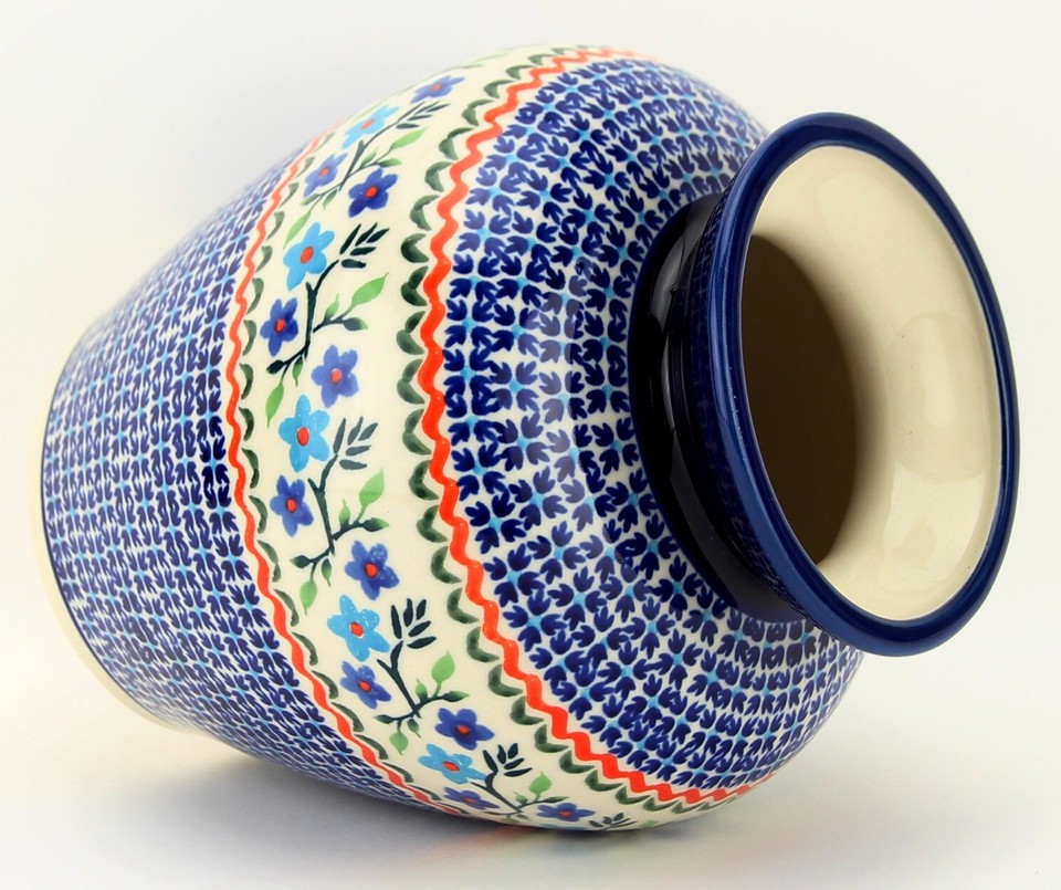 Polish Pottery Market Flower Vase by Zaklady Boleslawiec - 7 3/4" tall ...