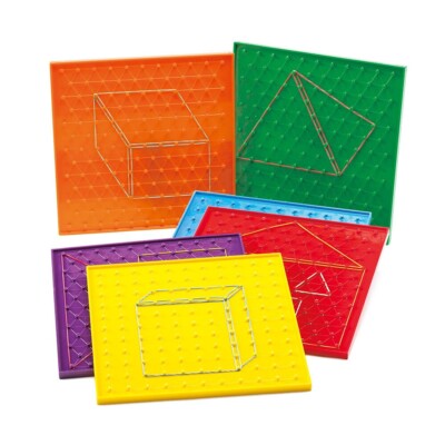 Geoboard Large 23cm 40 Bands Included Maths Education Geometry Random ...