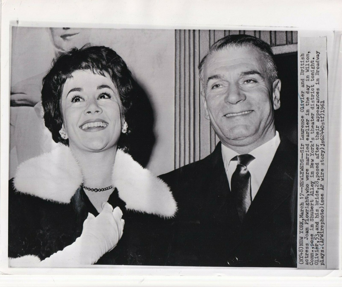 Laurence Olivier And Joan Plowright Actor Laurence Olivier And Joan