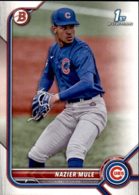 2022 BOWMAN DRAFT 1ST BASE PAPER PROSPECT BD77 NAZIER MULE CUBS | eBay
