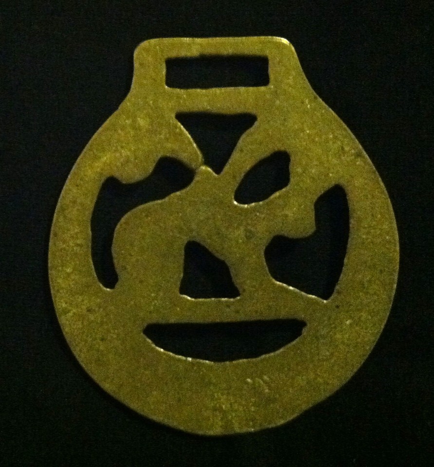 Vintage HERALDIC MONKEY Horse Harness Brass England RARE Monkey! WOW ...