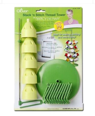 🍀 Clover Stack n Stitch Thread Tower Nancy Zieman For Sewing Spools ...