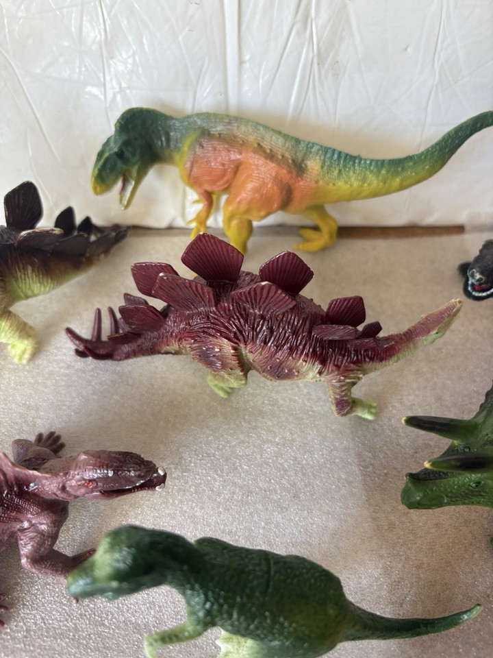 Dinosaur Plastic Toys 8 Non-Movable Figures | eBay