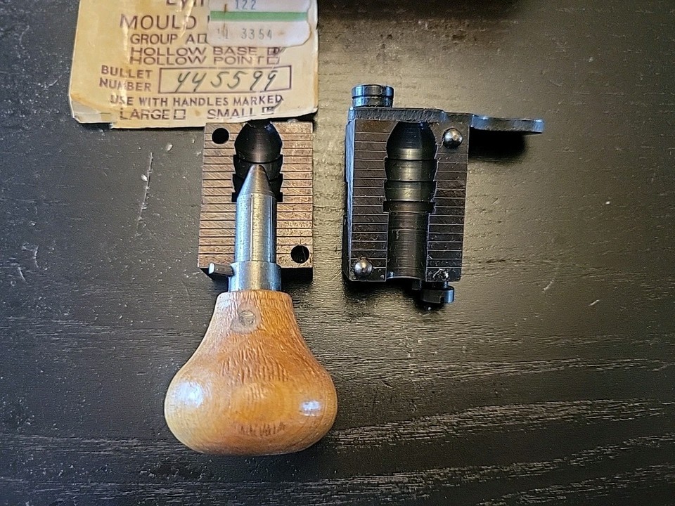 LYMAN 445599 HOLLOW BASE SINGLE CAVITY BULLET MOLD .45 Cal | eBay