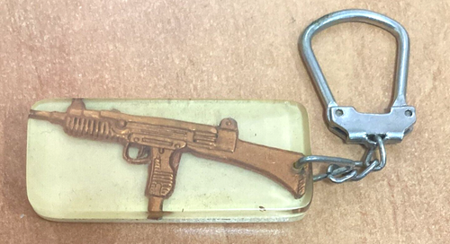 The Uzi is a family of Israeli open-bolt Key ring Keychain 1970's | eBay