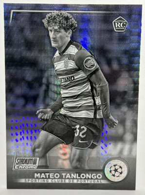 MATEO TANLONGO #/350 BLACK AND WHITE Topps 2022-23 Stadium Chrome ...