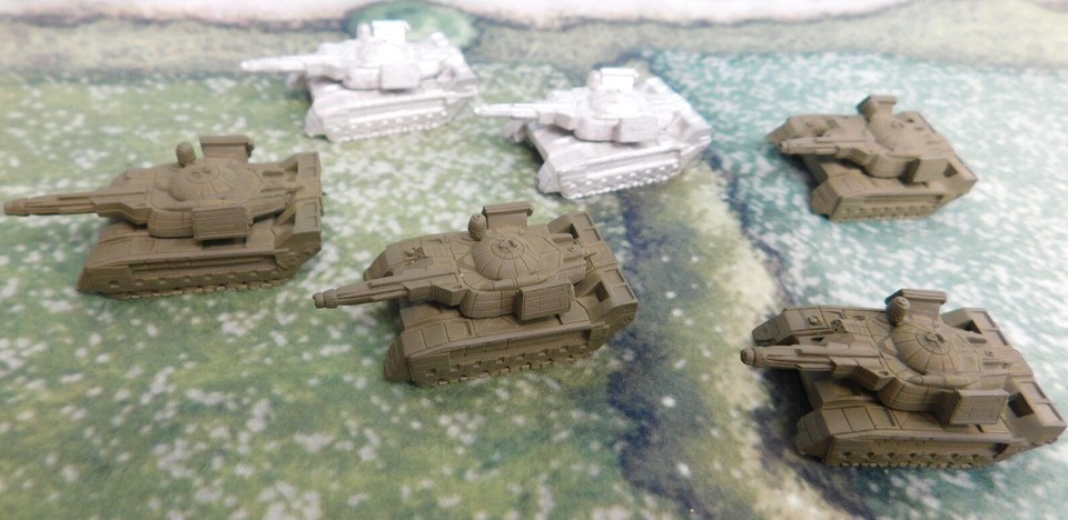 Vintage Ral Partha: Battletech Rommel/Patton Tanks Painted and ...