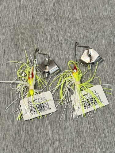 Lot of 2 Strike King Buzz Baits 1/8 oz Chartreuse/White | eBay