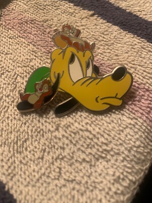 Disney Pin Park Pluto with Chip & Dale Sleeping On His Head Dogs 2014 ...
