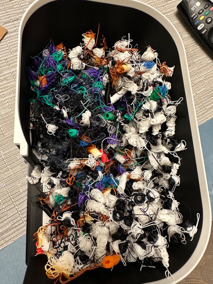 Multi-Color Filament 3D printing PLA scraps about 8oz / 220g Bambu Poop ...