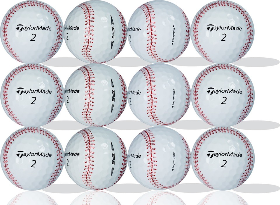 Baseball TaylorMade TP5 Refinished Golf Balls 12 Pack - Perfect Gift ...