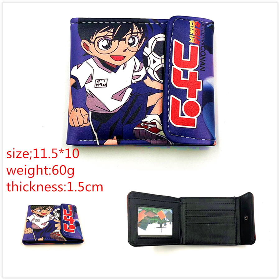 Multi Style Detective Conan Anime Wallet Mens Boys Free Tracking | eBay