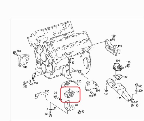 Mercedes W461 – W463 Engine Mount Set. Pt No:- 460 240 70 18 ...