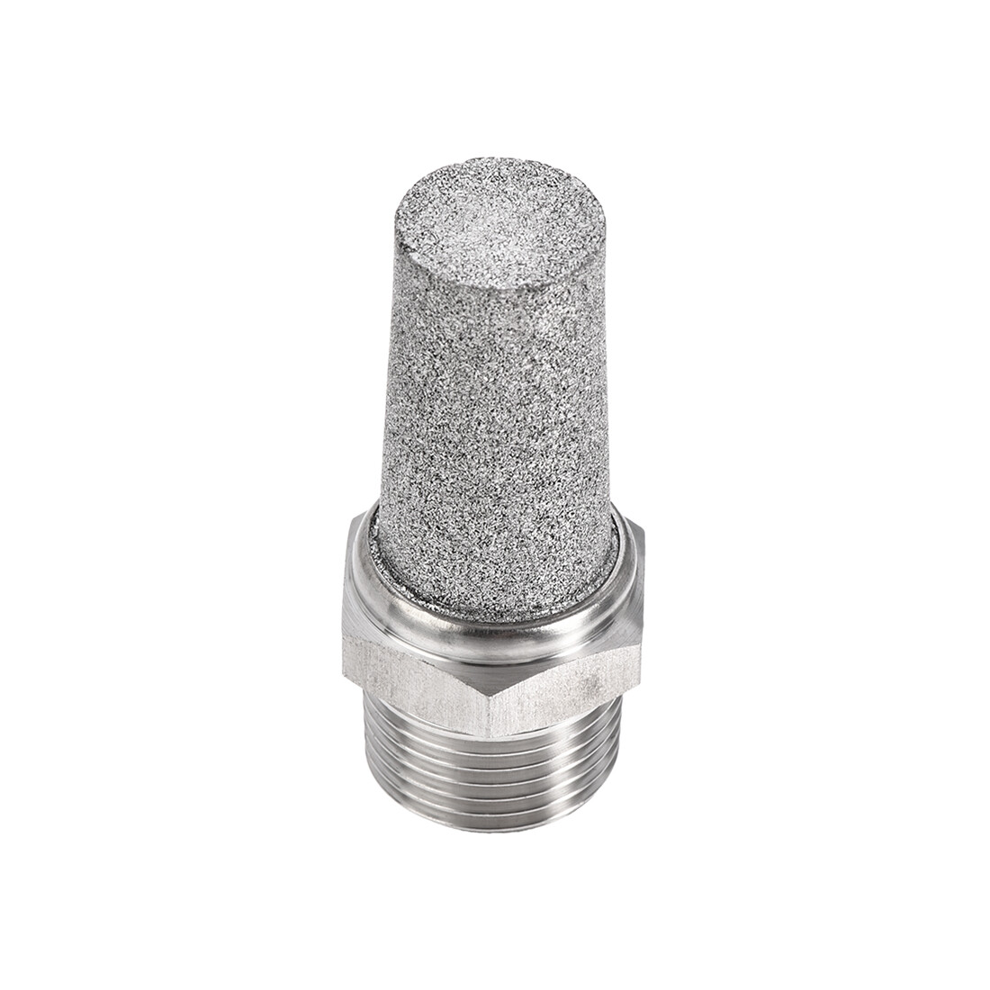 Exhaust Muffler PT 3/8 Sintered Stainless Steel Breather Pneumatic Air ...