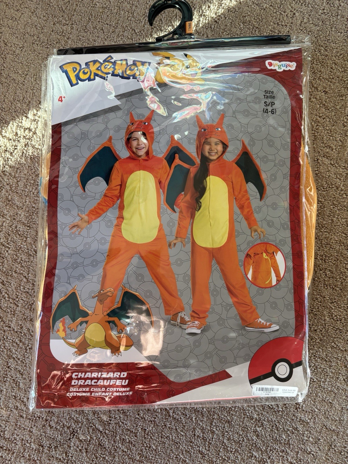 Pokémon Charizard Kids 4-6Y Costume - Gem