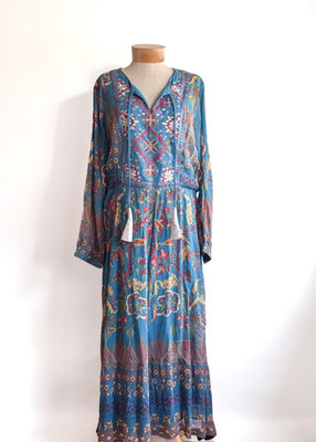 SOFT SURROUNDINGS Mirapani Dress Plus Size 2X NWT NEW Embroidered ...