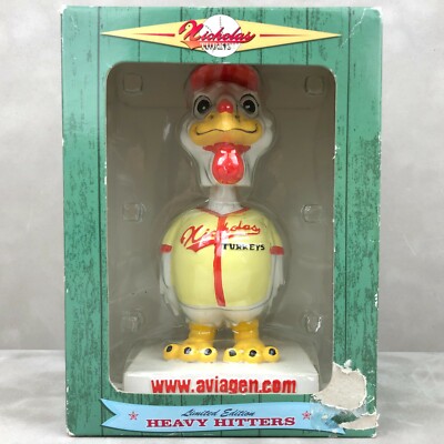 VERY RARE Aviagen Nicholas Turkeys Heavy Hitters Mascot Bobblehead ...