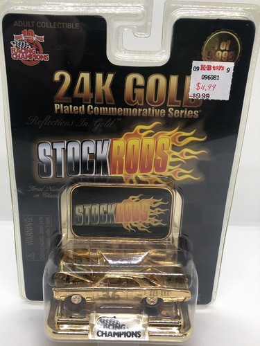 NIP 1999 24k Gold Racing Champions Stock Rods 1966 Pontiac GTO 24 K ...