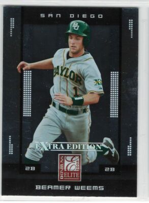 Beamer Weems 2008 Donruss Elite #6 Prospect Padres | eBay