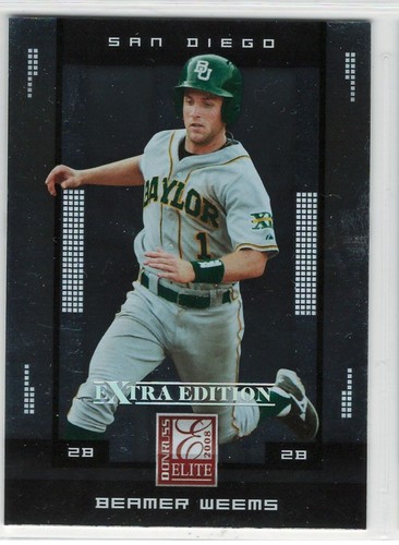 Beamer Weems 2008 Donruss Elite #6 Prospect Padres | eBay
