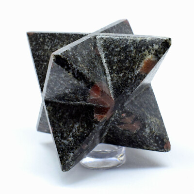 2.5" Balas Ruby Spinel 8 Point Merkaba Star Natural Ruby in Matrix ...