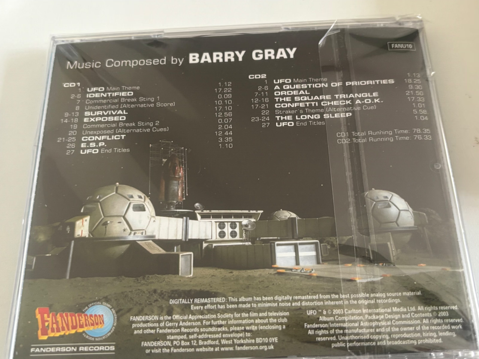 BARRY GRAY UFO OST 2-CD 1st LTD FANDERSON FAN CLUB BOX SET 2003 Gerry ...