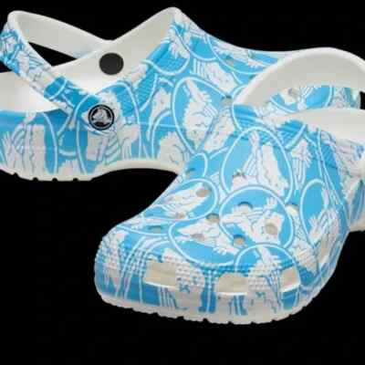 CROCS CLASSIC DUKE PRINT CLOG 210003 BLUE US M6/W8 | eBay