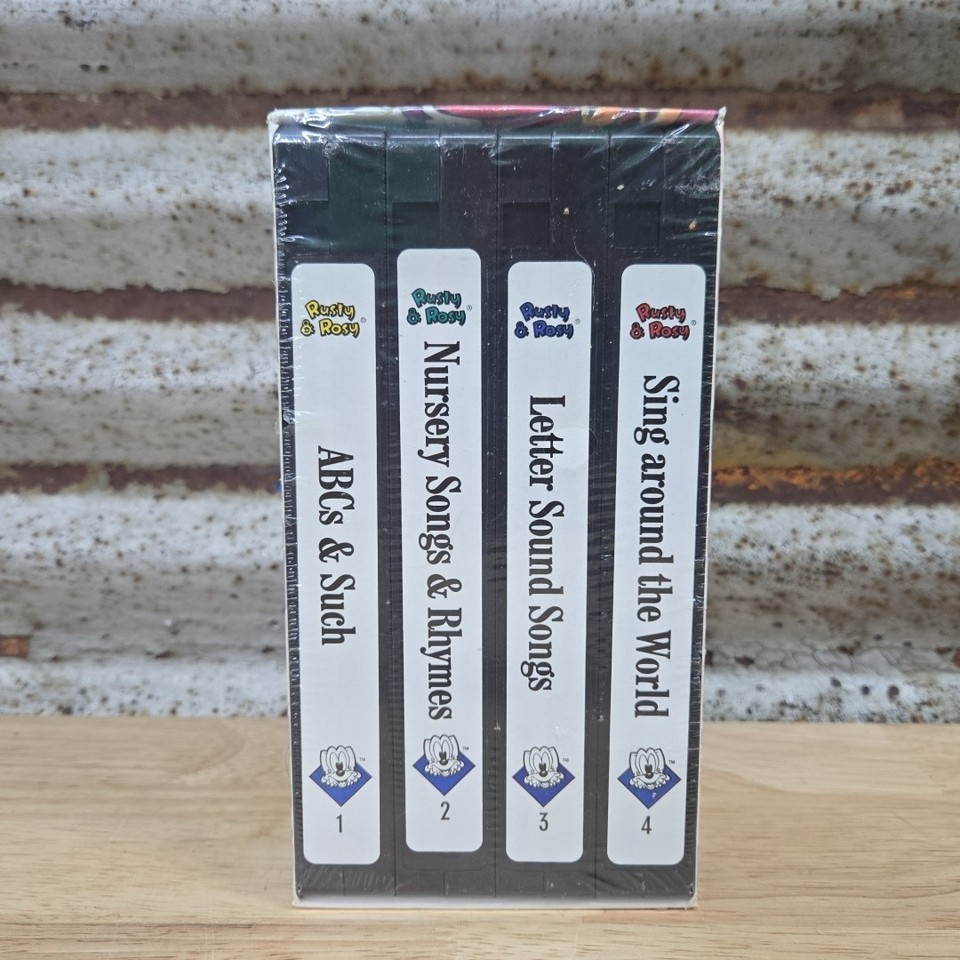 Rusty & Rosy Videos 4 VHS Boxed Set Waterford Early Reading Program ...