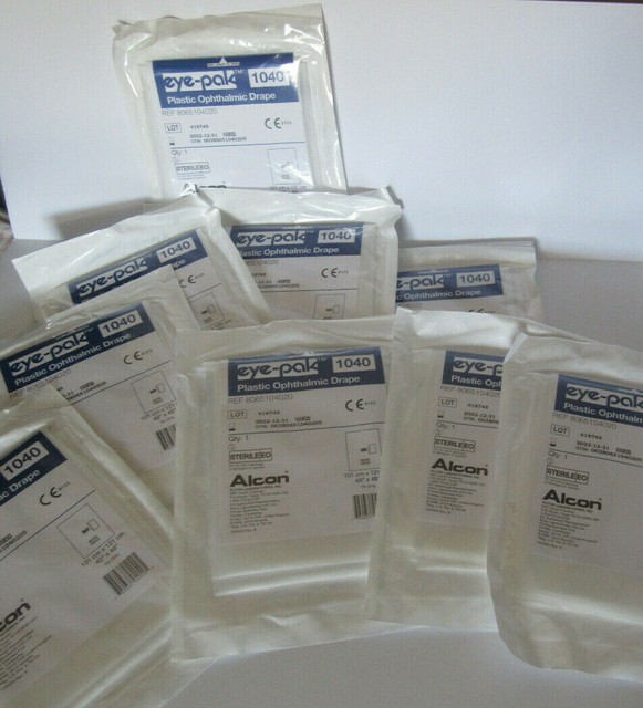 Alcon Eye-pak 1040 Plastic Ophthalmic Drape (box of 10) 8065104020 for ...
