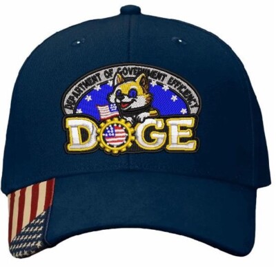 DOGE Hat Department of Government Efficiency NAVY Embroidered DOGE ...