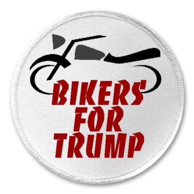 Bikers For Trump - 3" Sew / Iron On Patch Motorcycle Bike Donald ...