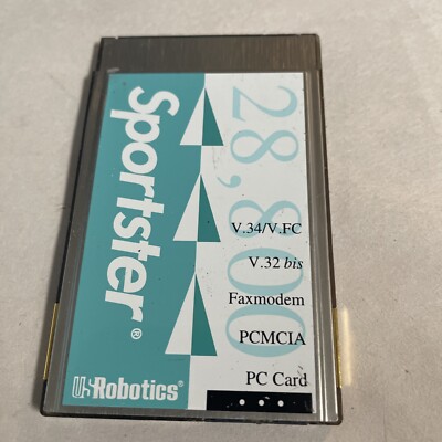 US Robotics PCMCIA PC Card Fax Modem Card @CPU47 | eBay