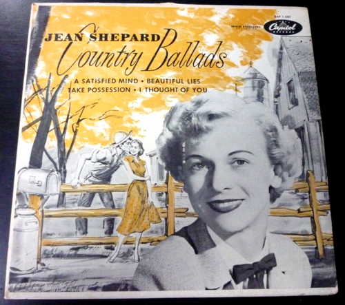 Jean Shepard-Country Ballads 45 rpm EP on Capitol w/Hardcover Picture ...