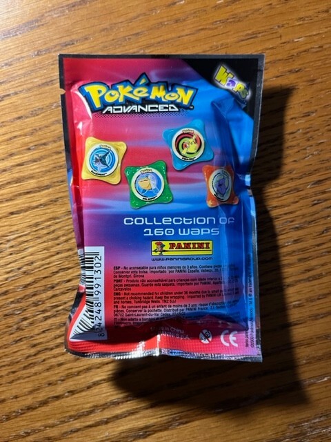 RARE POKEMON ADVANCED WAP SEALED BOOSTER PACK PANINI 2003 INCLUDING 3 ...