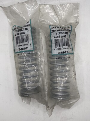 Lot Of 2 DYNALINE COMPRESSION SPRING 1 3/8” X .148 4 3/8” Long | eBay