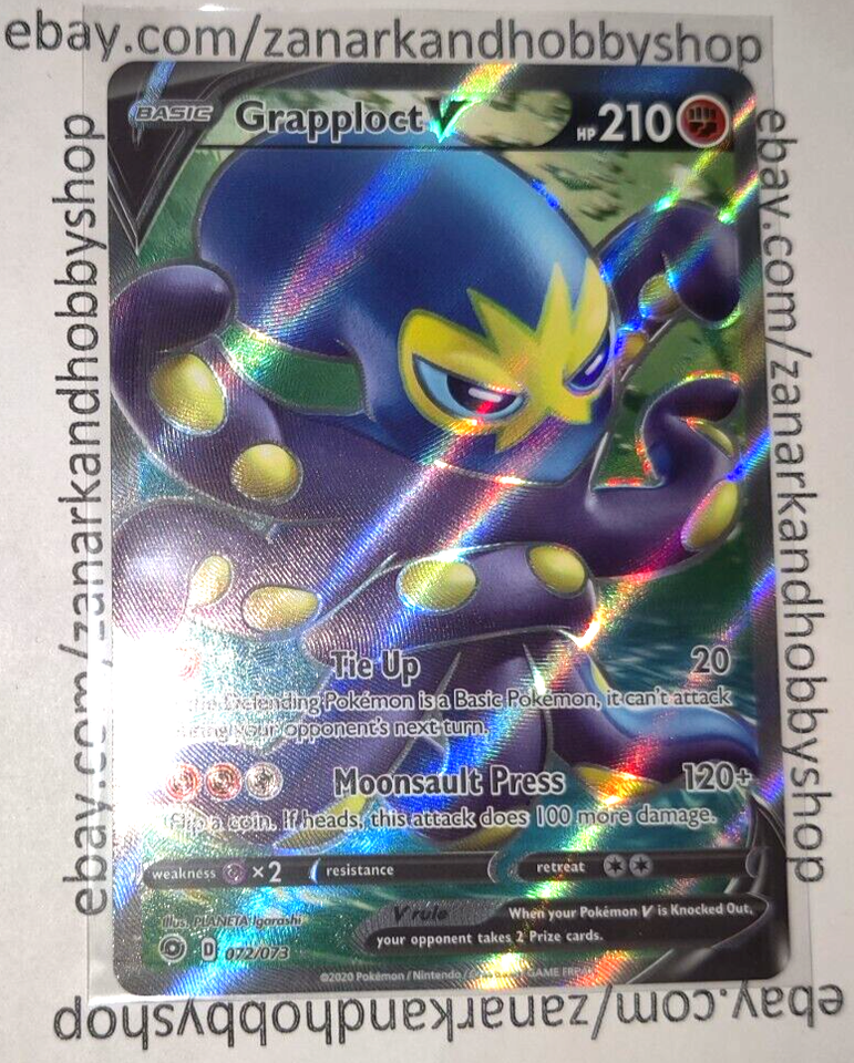 Pokemon Grapploct V 072/073 Champions Path Full Art NM | eBay