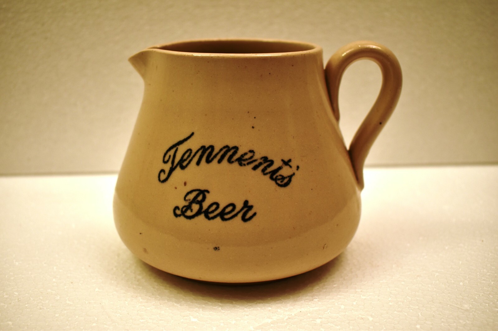 Antique Tennent's Beer Jug Mug Tankard Possil Pottery Glasgow Stoneware ...