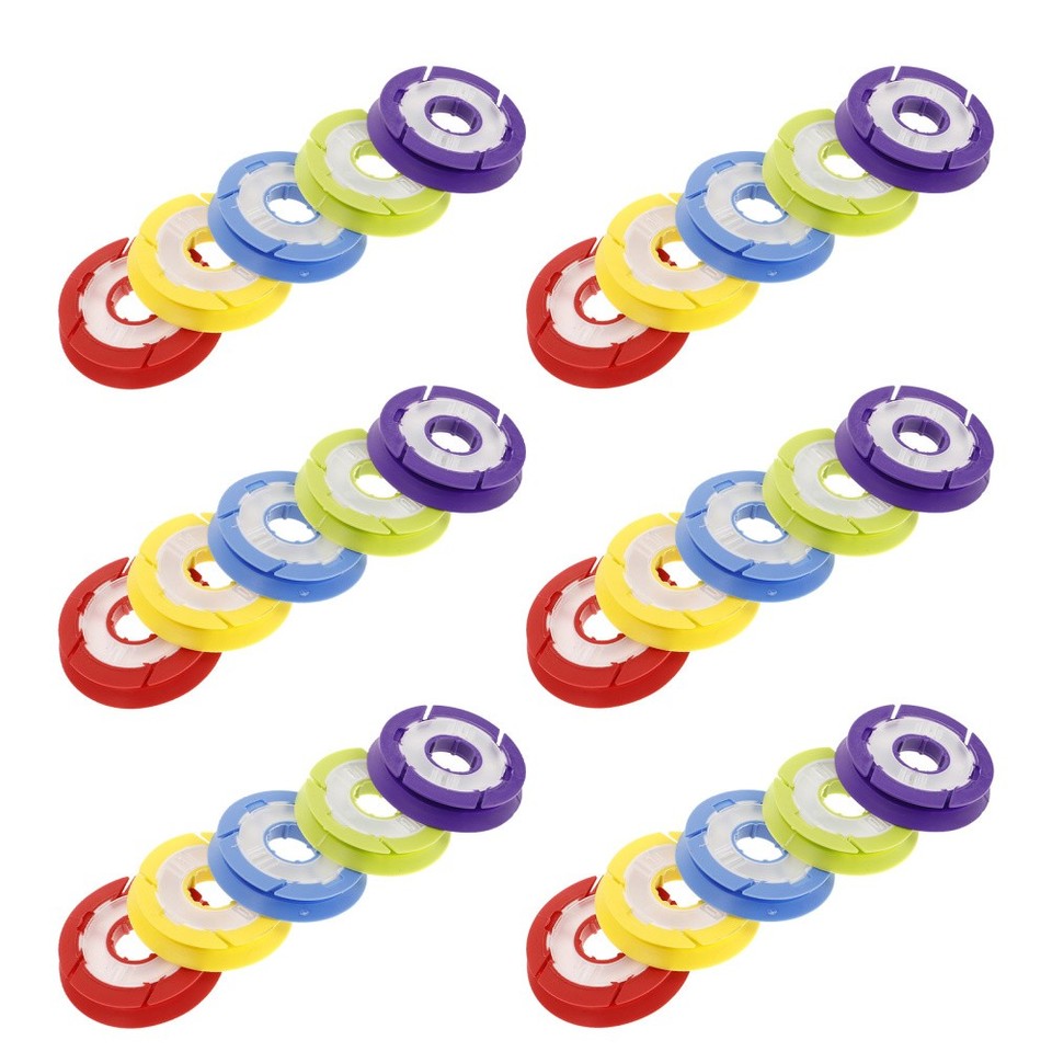 30PCS Fishing Line Keeper: 60mm Fishing Rubber Spools Silicone Line ...