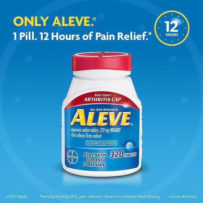 Aleve Tablets Label
