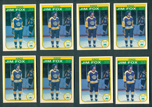 1982-83 O-Pee-Chee #154 Jim Fox 8 Card Lot NM-MINT Kings | eBay
