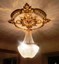 Large Beautiful Ornate GOLD Ceiling Rose Decor Victorian Medallion 72cm ...