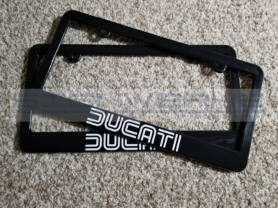 Ducati License Plate Frame for Cars / Trucks Style 2 - Pair | eBay