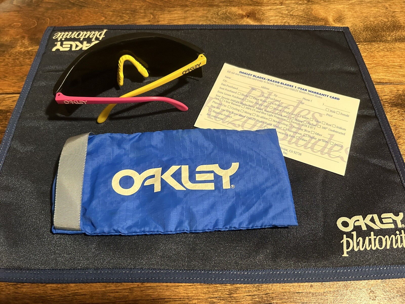 VINTAGE 80'S OAKLEY BLADES RAZOR BLADES SUNGLASSES GR… - Gem