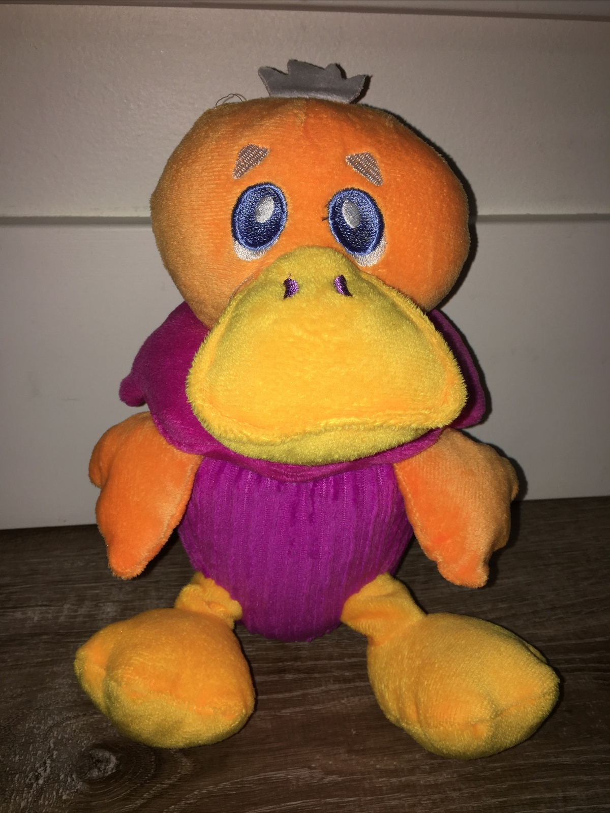 National Entertainment Network Plush 12” Duck With Floaties Pink Orange ...